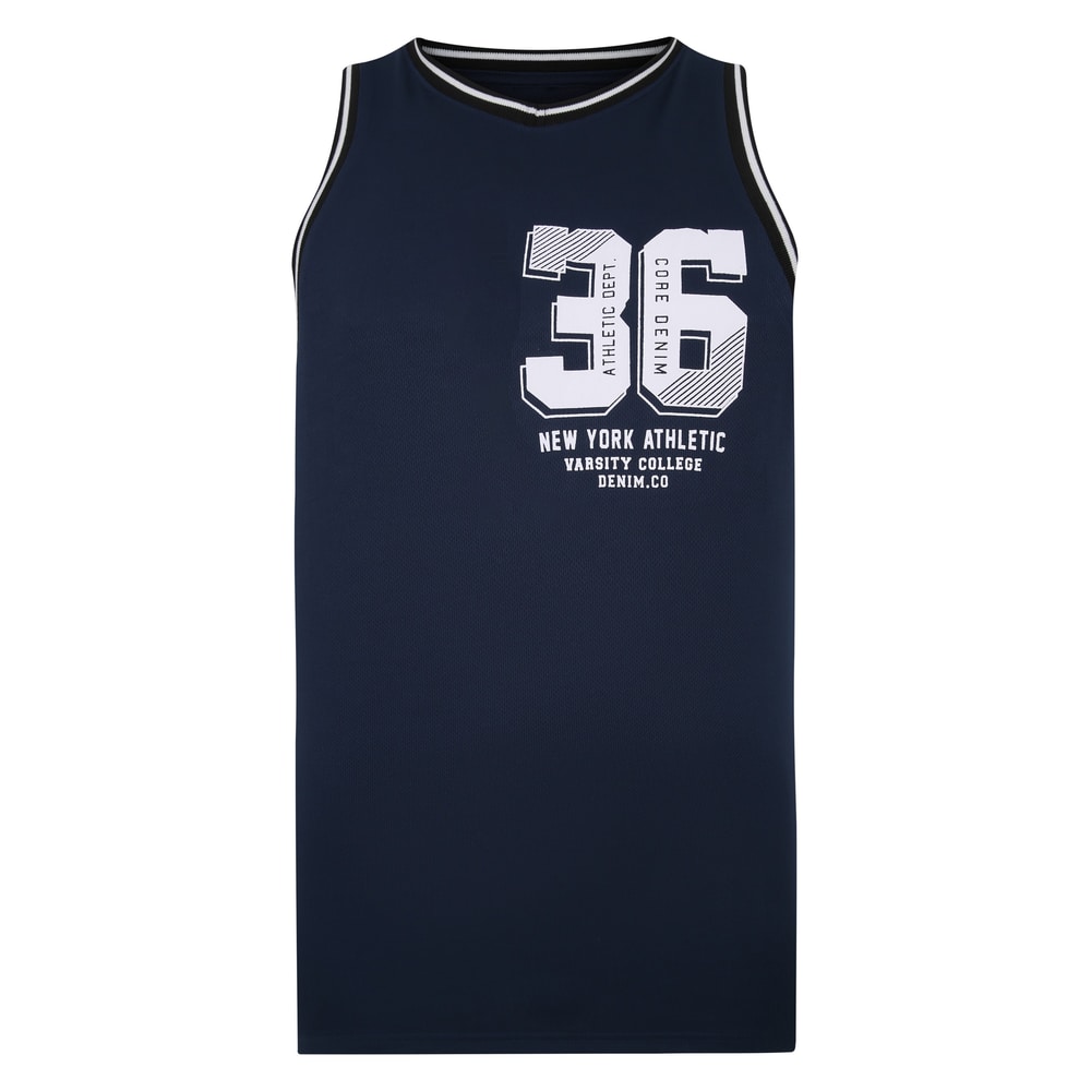 Bigdude Basketball Vest Navy Tall | BigDude